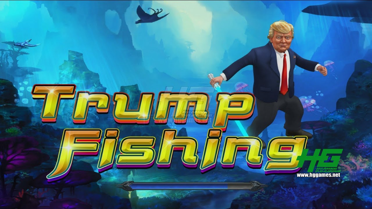 Trump fishing arcade fish table arcade fishing hunter table game for ...
