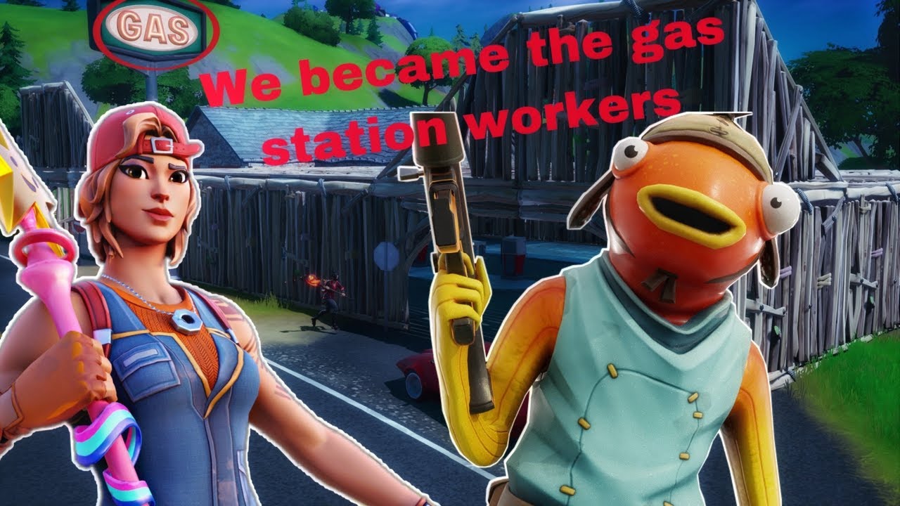 We BECAME the GAS STATION WORKERS in FORTNITE!! (VERY EPIC) - YouTube