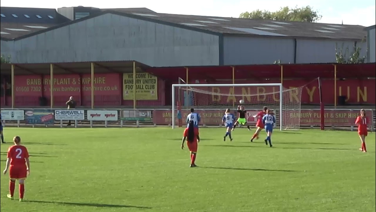 Paige Ridley's goal in Women's 8-0 win over Thame United viewed from ...