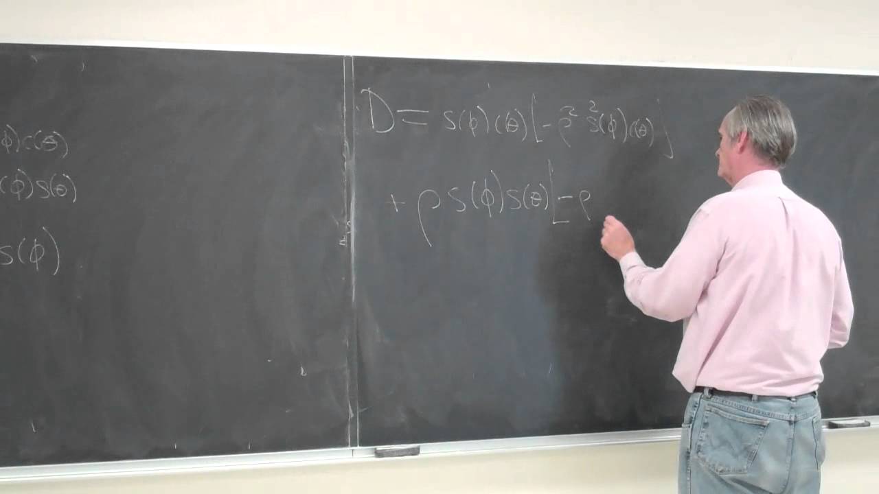 Determinant of the rho, theta, phi matrix - YouTube