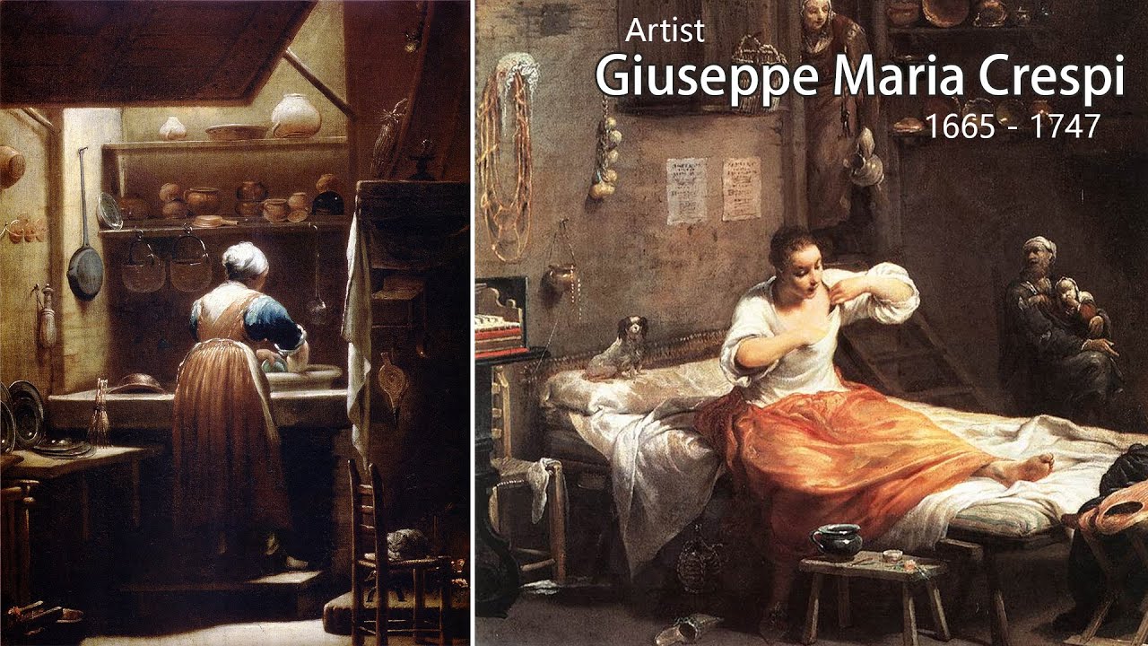 Artist Giuseppe Maria Crespi (1665 - 1747) Italian Late Baroque Painter ...