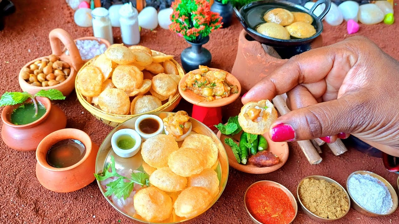 Miniature Pani puri | How to make panipuri |Golgappe |Puchka recipe| # ...