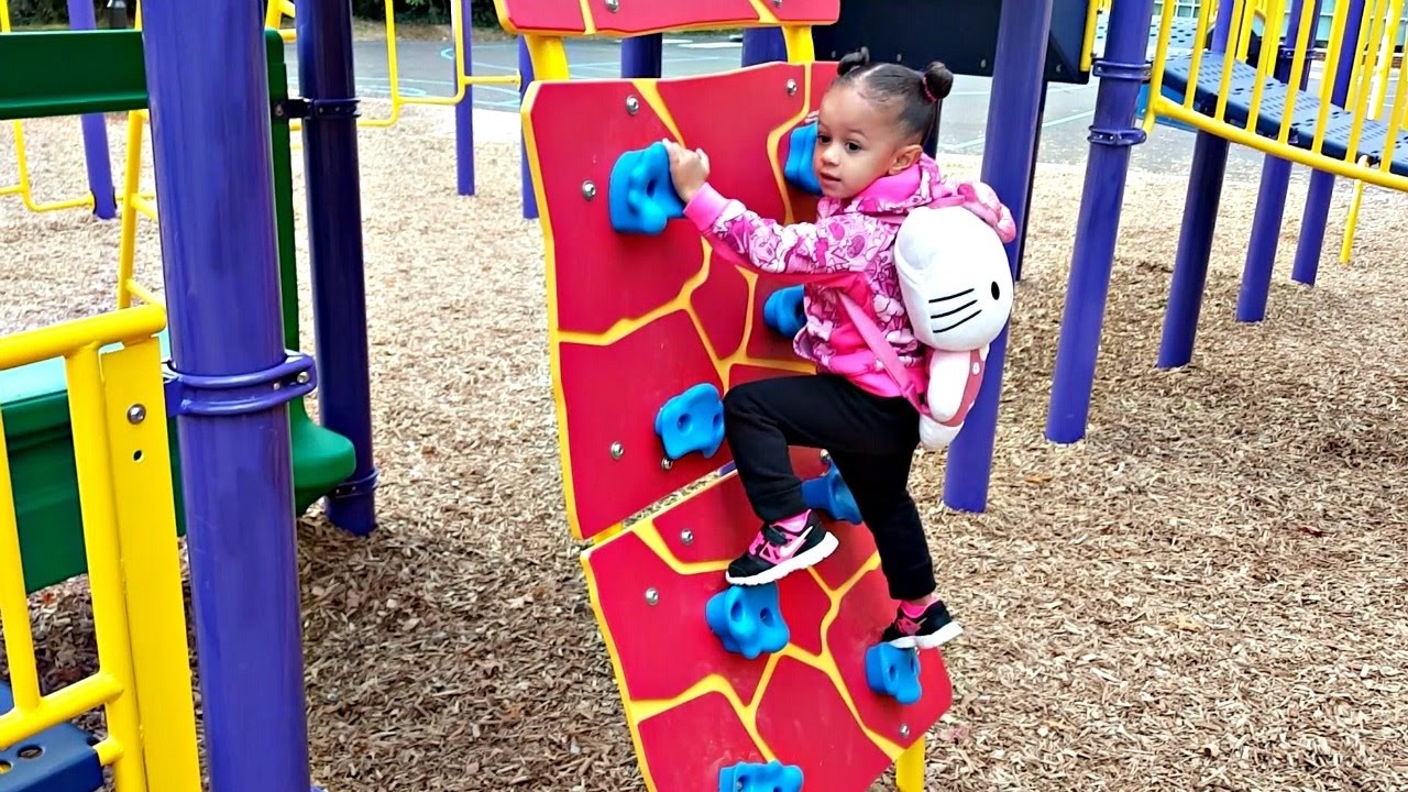 Outdoor Playground Fun For Children / With Hello Kitty / Imani's Fun ...