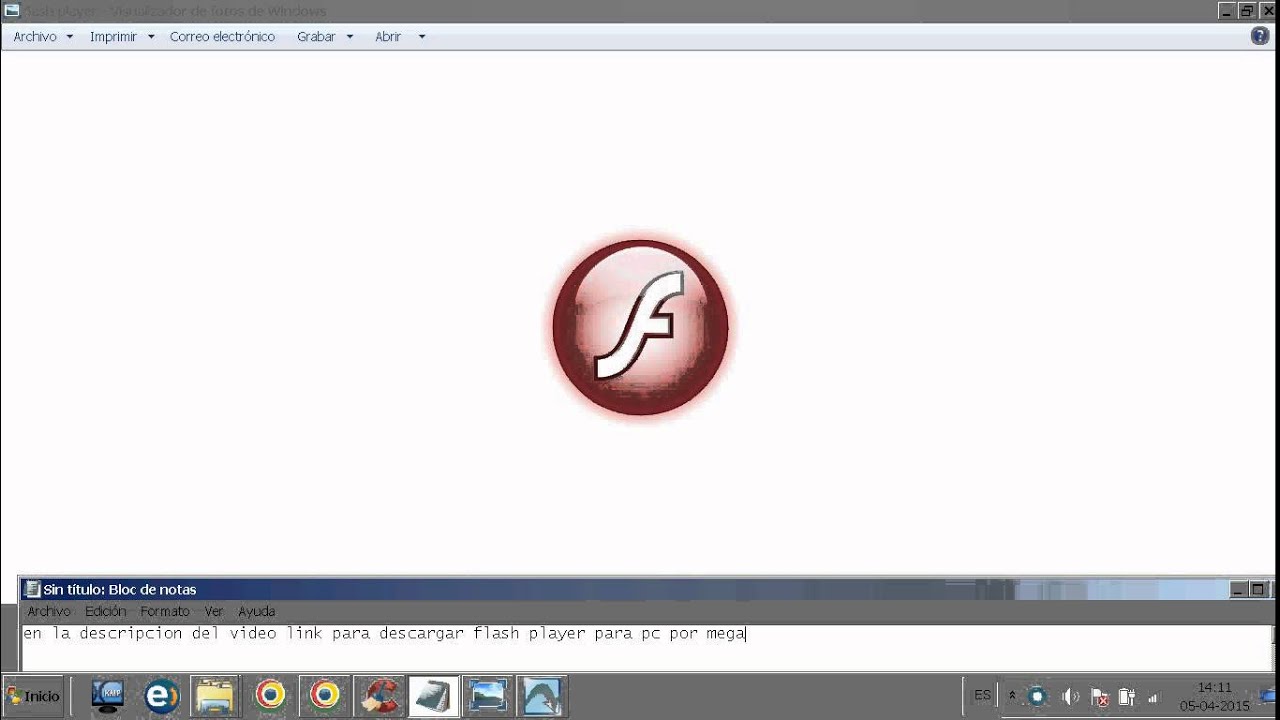 descargar flash player por mega - YouTube