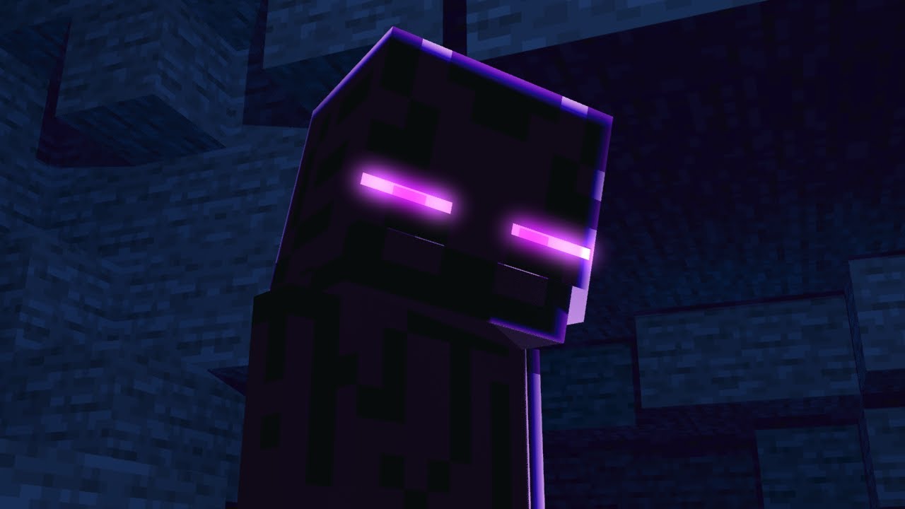 enderman in minecraft bedrock | animation #minecraft - YouTube