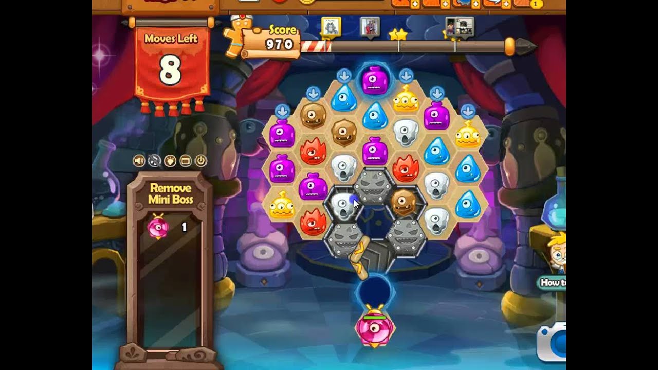 Monster Busters hexa Blast Secret Quest 89 - YouTube