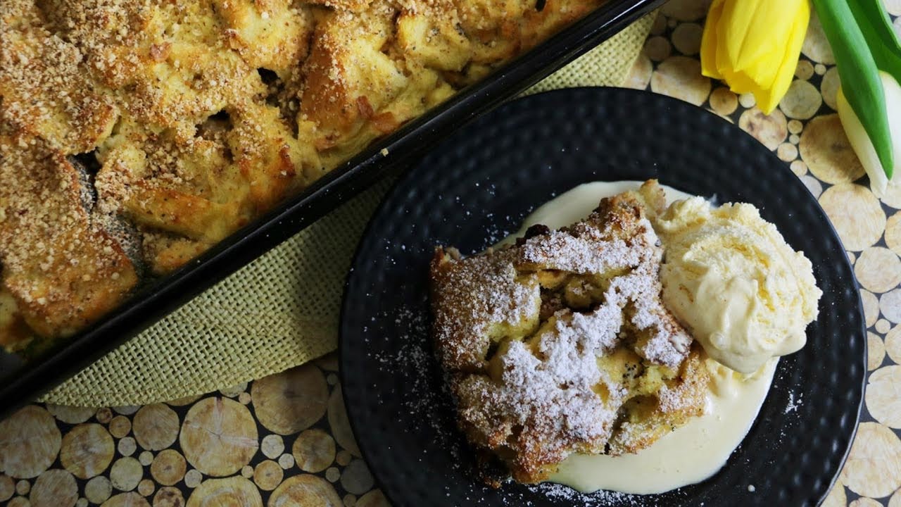 Kako iskoristiti stari kruh/hljeb za desert? Slatki složenac od starog ...