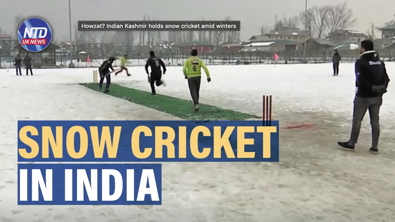 Snow Cricket Tournament In India - YouTube