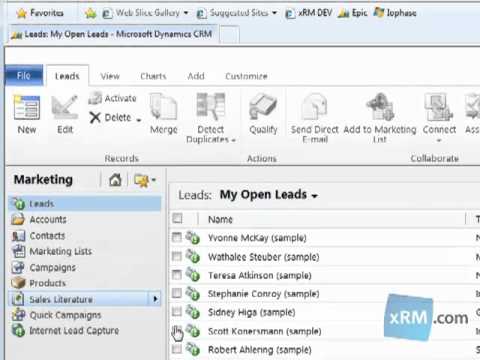 Marketing Module Introduction - Microsoft Dynamics CRM Online - Success ...