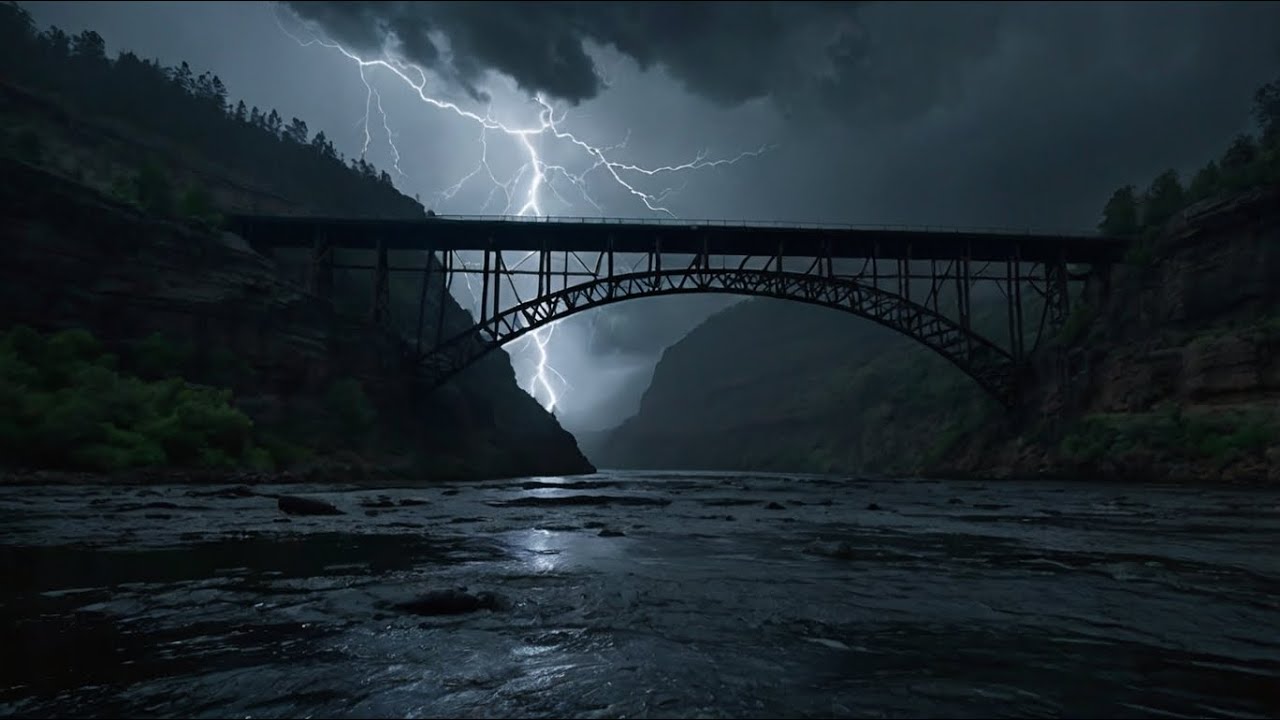 🔴LIVE 24/7 | Dark Rainy Night Ambience for Deep Sleep | Thunderstorm ...