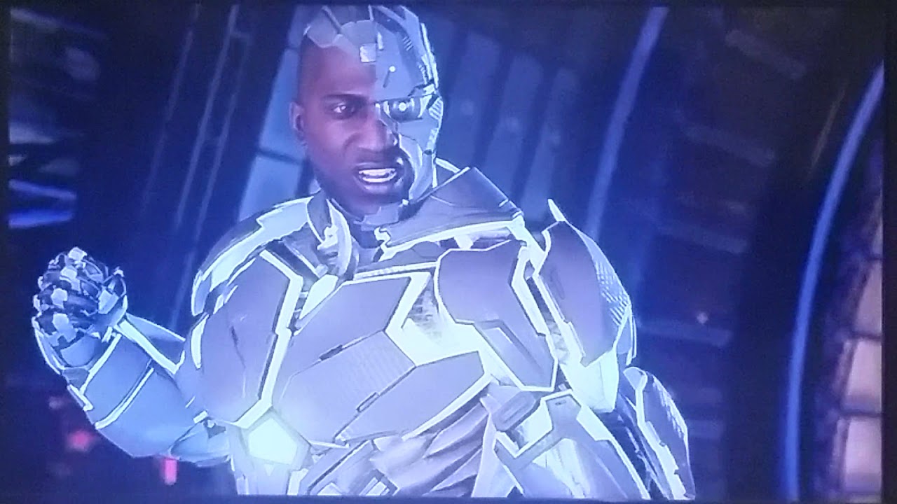 Injustice 2 dialogue cyborg vs batman français - YouTube