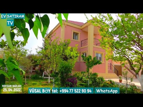 HƏR ŞƏRAİTİ OLAN HƏYƏT EVİ SATILIR NOVXANIDA /Недвижимость в Баку / EV SATIRAM TV