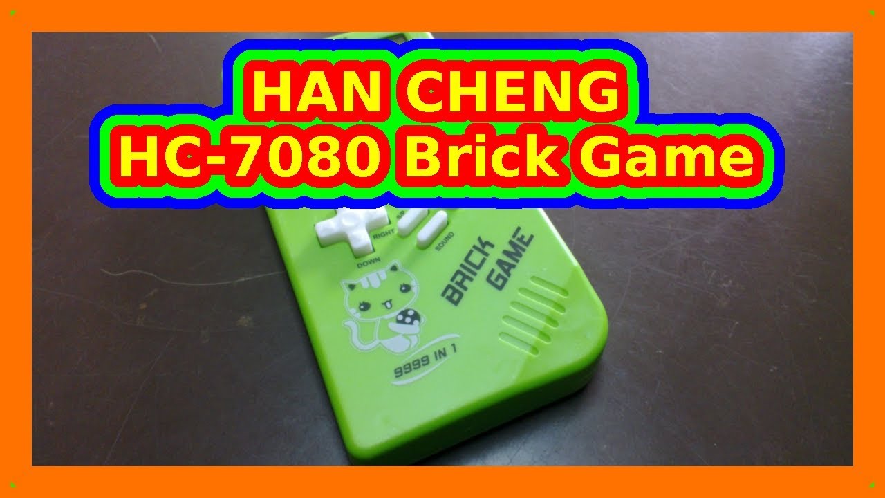 HAN CHENG HC 7080 Brick Game 9999 in 1 Handheld Game M0017 - YouTube