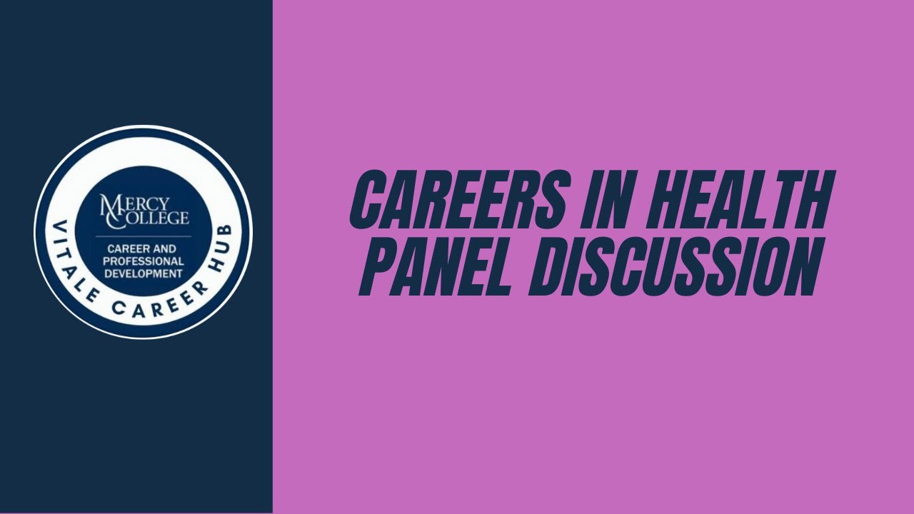 Careers in Health Panel Discussion - YouTube