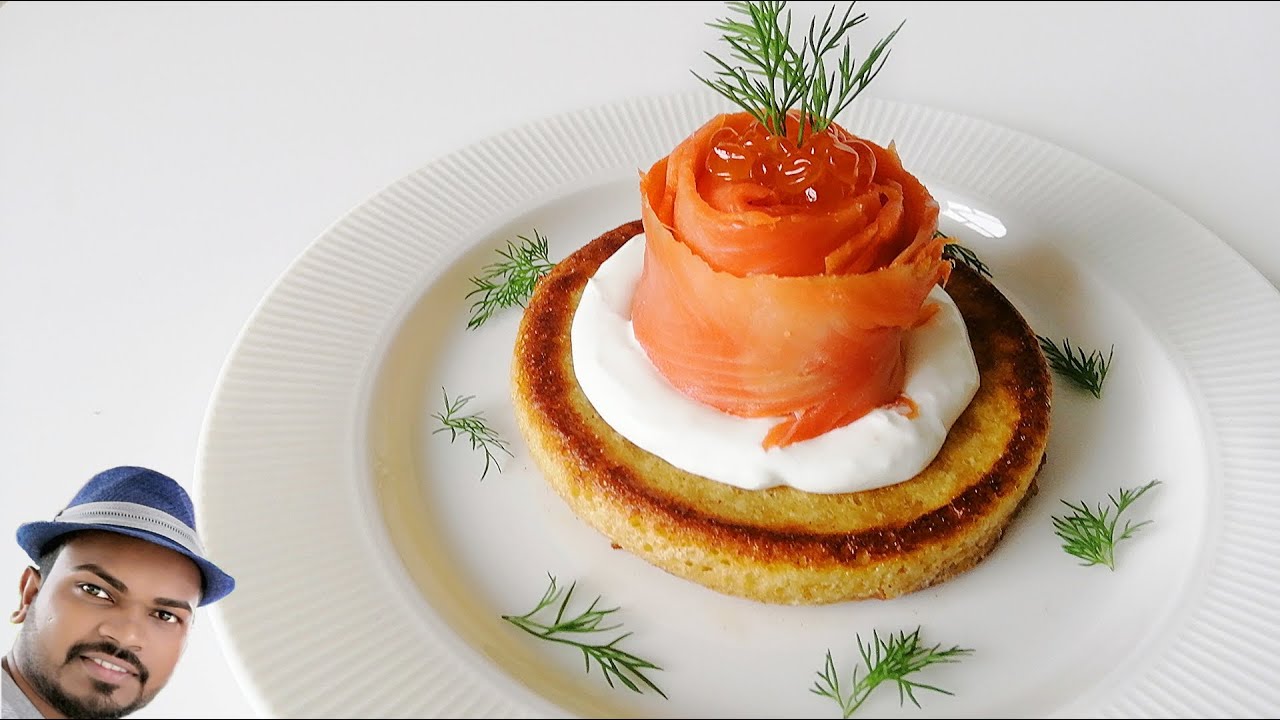 Smoked Salmon Blinis | A Fluffy Pancake topped with the Classic ...