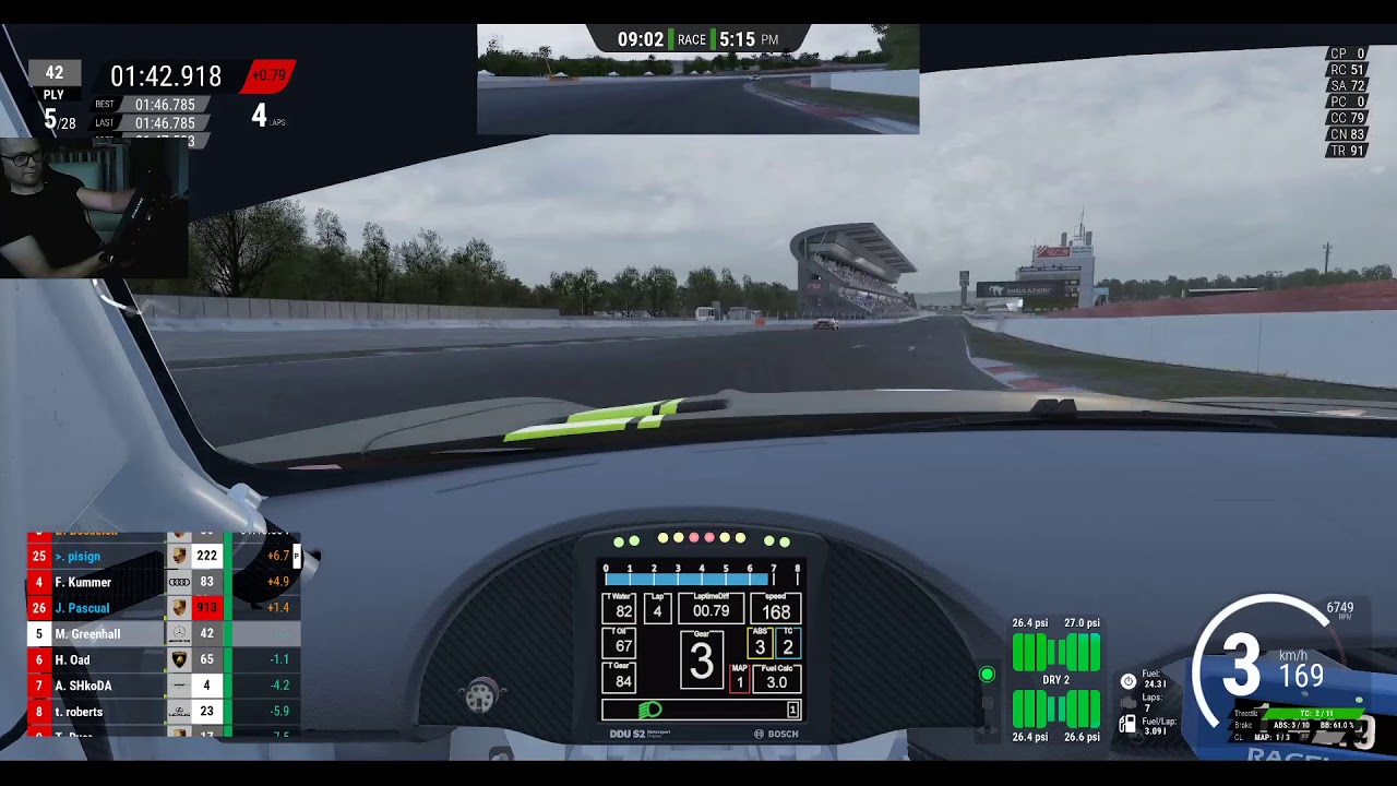 First online ACC race since launch. Too much sideways - YouTube