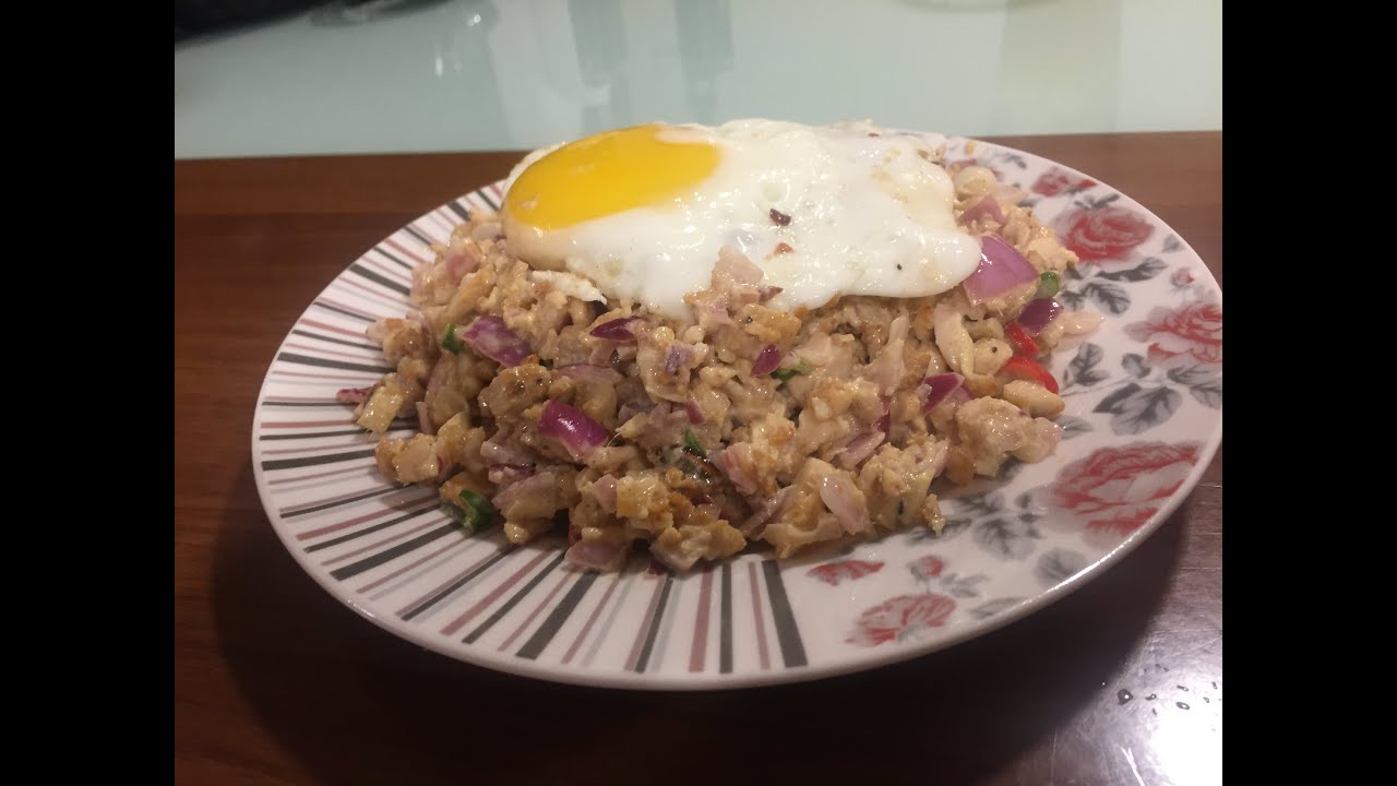 Chicken Sisig with Egg - YouTube