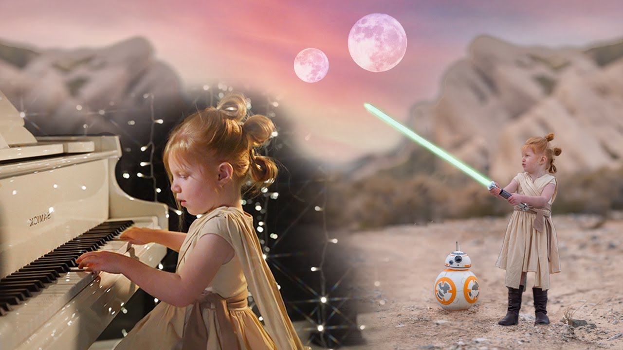 4-YEAR-OLD PIANIST SLAYS The STAR WARS THEME & REY's Theme On The Piano ...