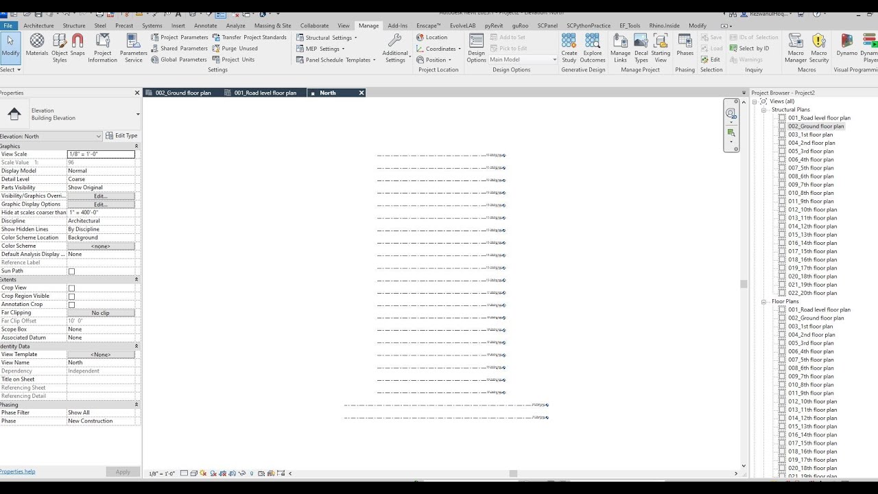 Revit study-49- Create and rename all floor level names and plan view ...