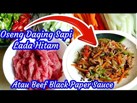 Menu Makan Siang|| Oseng Daging Sapi Lada Hitam / Black Paper Sauce ...