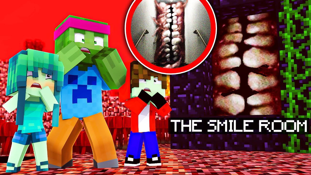 THE SMILE ROOM COINCE MA FAMILLE DANS LE NETHER MINECRAFT ! 😨 Nous ...
