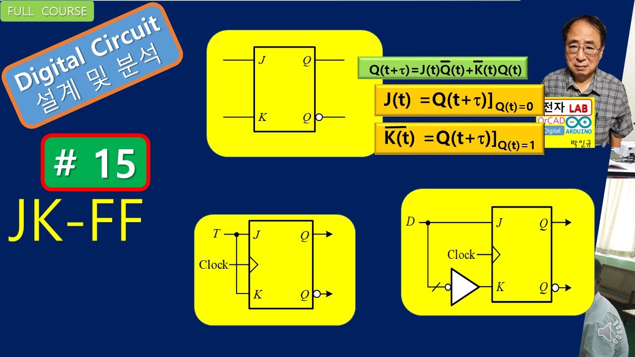JK-FF, JK-FlipFlop,디지탈논리회로-제15강 - YouTube