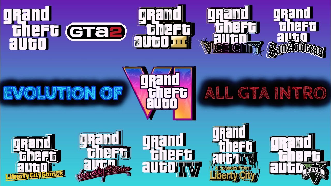 Evolution Of All Grand Theft Auto Intro - YouTube