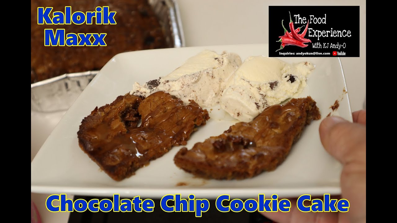 Chocolate Chip Cookie Cake - Kalorik Maxx - YouTube