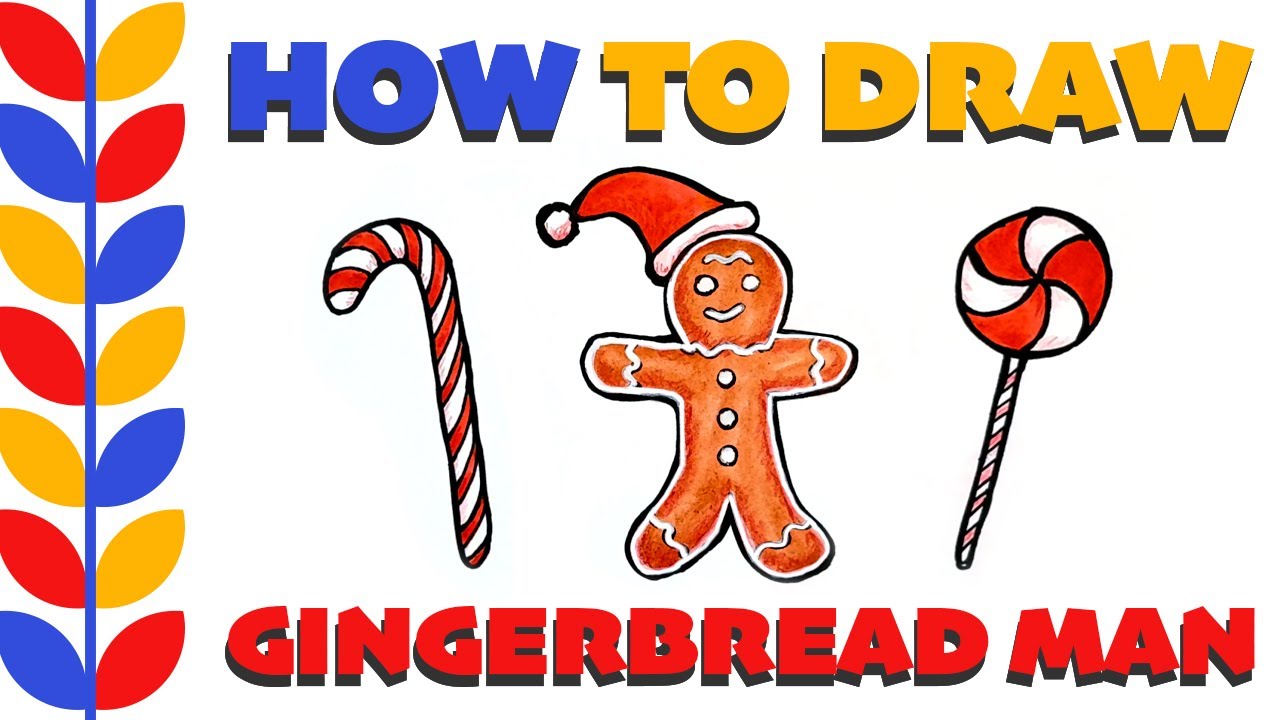 Draw a Sweet Holiday Treat: Fun and Easy Gingerbread Man Drawing with ...