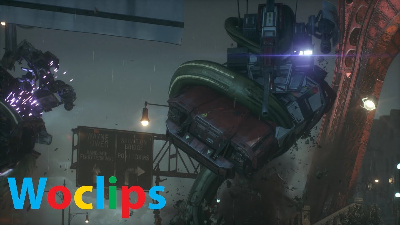 Poison Ivy's Plants Destroy Militia Tanks | Batman Arkham Knight - YouTube