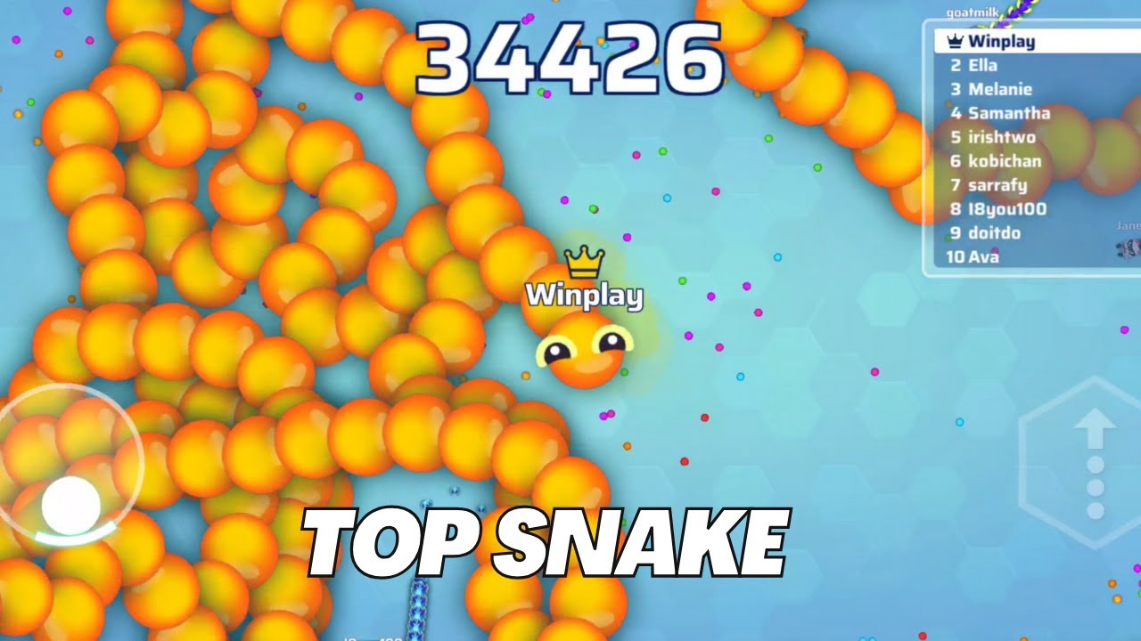 Top Snake in the map Snake io gameplay - YouTube