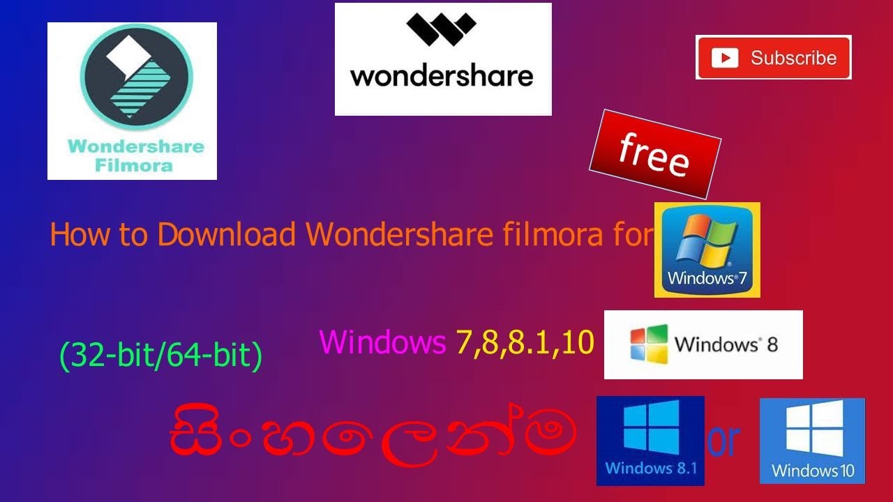 How to download and install Wondershare Filmora Software 32 bit pc for ...