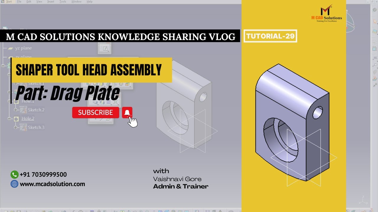 M CAD Solution's knowledge sharing Vlog: Shaper Tool Head Assembly ...