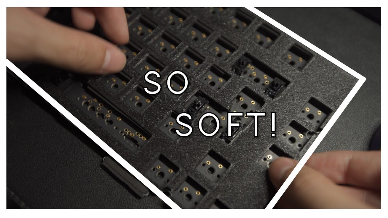 I 3D printed the World's Softest Keyboard Switch Plate! ft. Thera75 ...