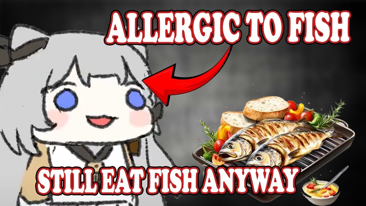 Despite being allergic to fish, Zeta keeps insisting on eating it - YouTube