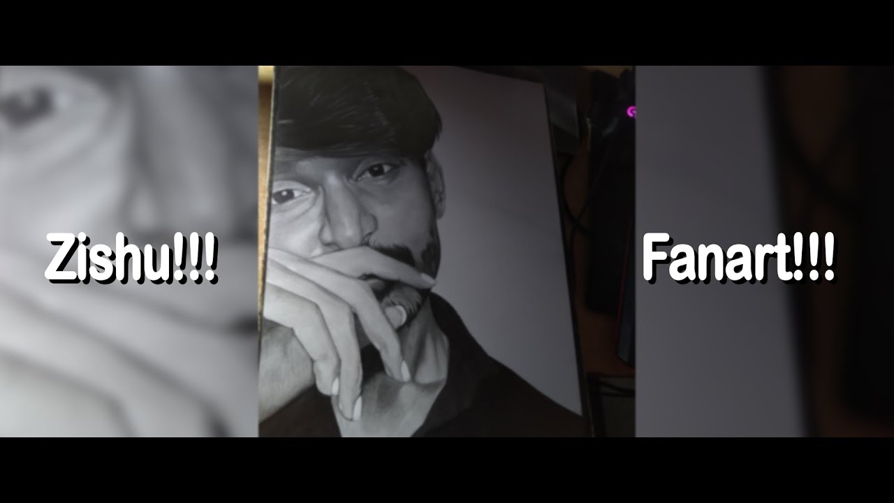 Zishu Sketch | Indian streamer portrait !!!! - YouTube