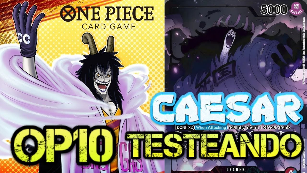 OP10 Caesar DECK PROFILE + GAMEPLAY - ONE PIECE CARD GAME - YouTube