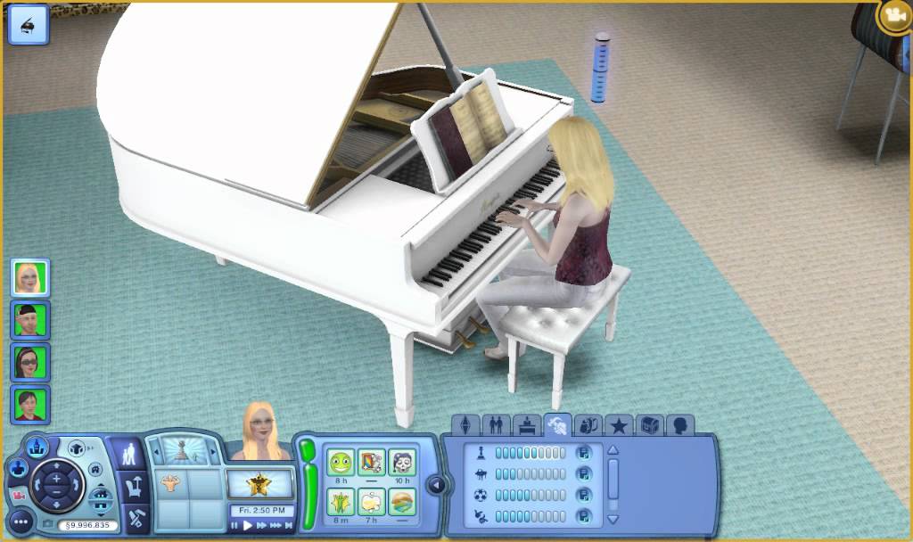 My sim's bestfriend plays the piano(The sims 3 Latenight)Part 1 - YouTube