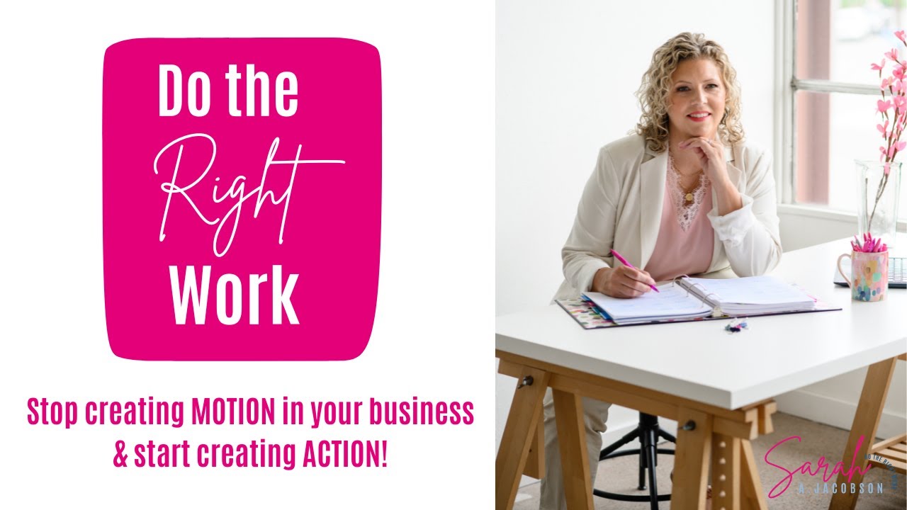 Do the RIGHT Work - YouTube