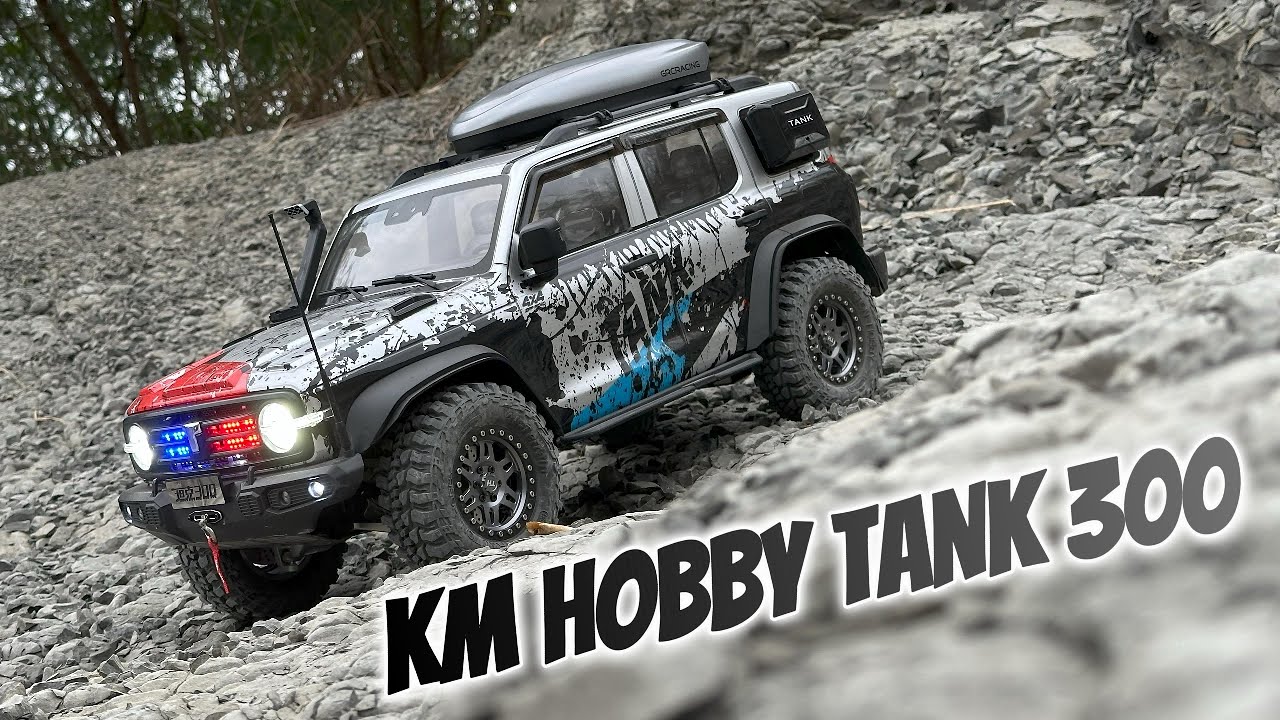 1/8 KM Hobby TANK 300 RIVERSIDE CRAWLING #rccar #rccrawler #KM #tank300 ...