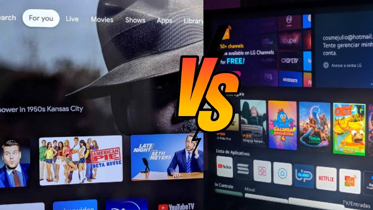 WebOS 6.0 vs GoogleTv, Analise completo - YouTube