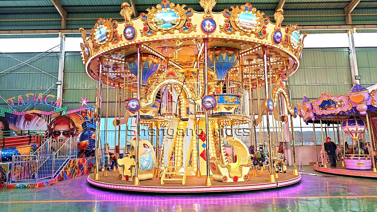 **🚨 Double Layer Carousel Rides - The Ultimate Amusement Ride for Your ...