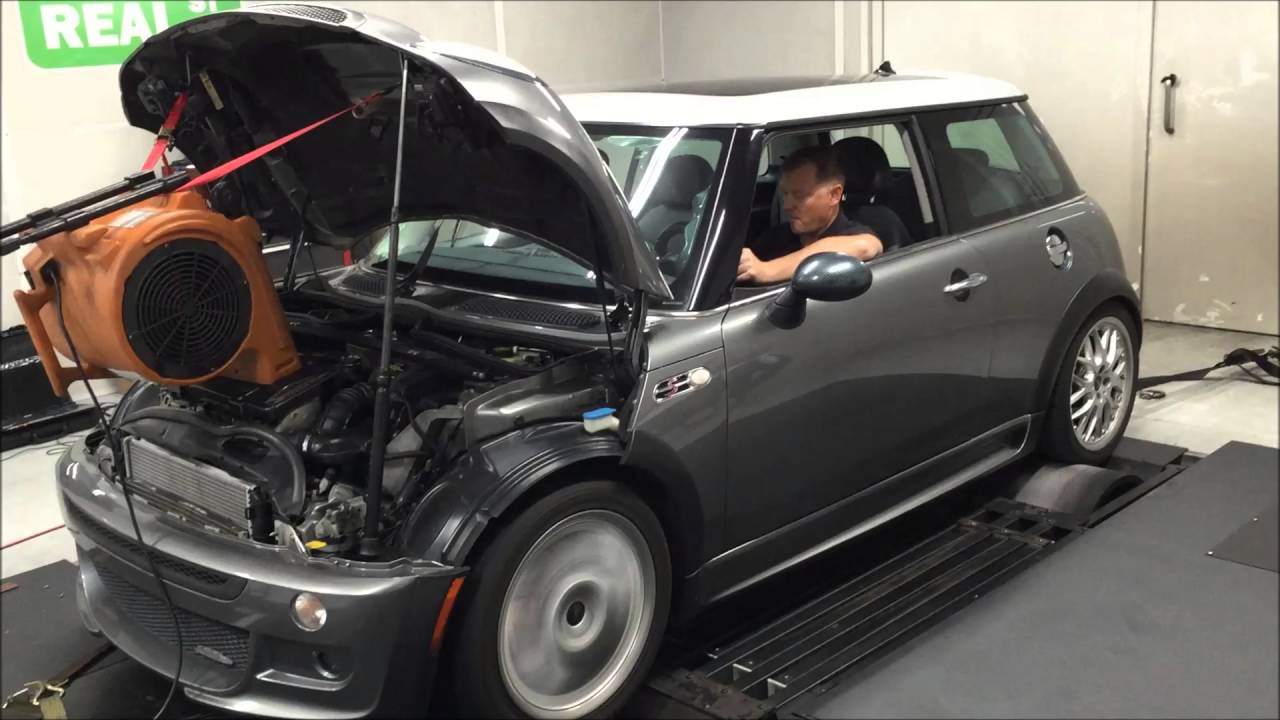 2006 MINI MCSa Dyno RealStreet RMW Tune Run 2 - YouTube