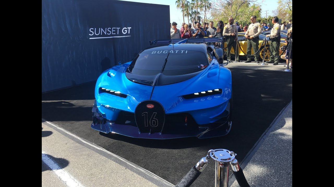 Bugatti Vision GT (Bugatti takeover at Sunset GT) - YouTube