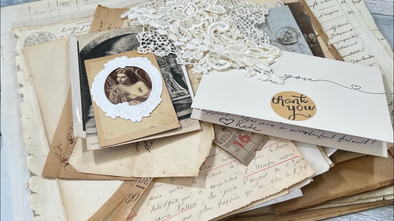 Beautiful Neutral French papers. - YouTube