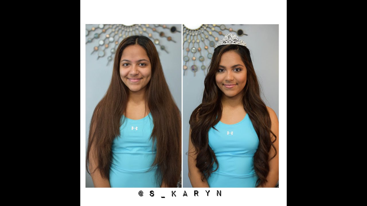 Sweet 15 Hair And Dewy Makeup Youtube