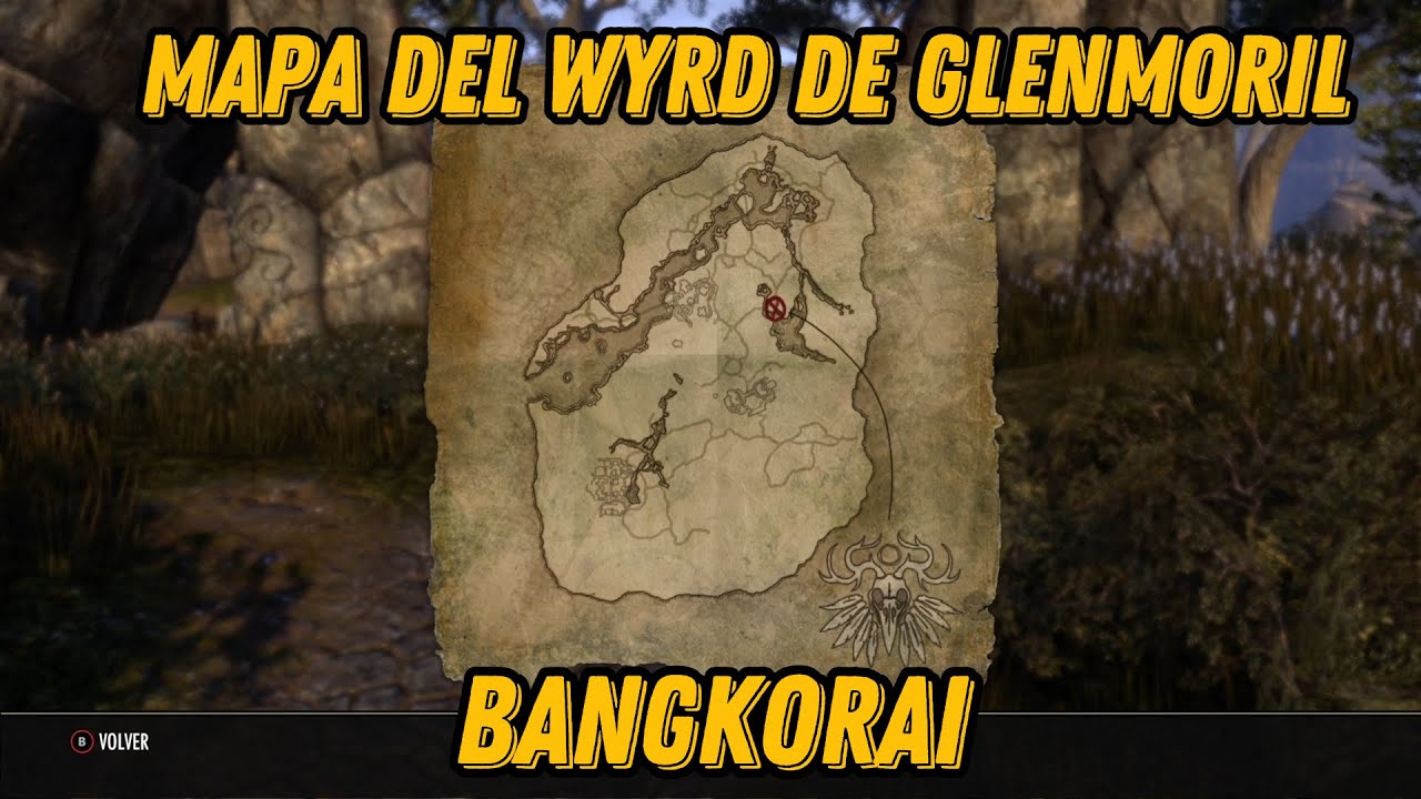 Mapa Del Tesoro Wyrd De Glenmoril: Bangkorai | The Elder Scrolls Online ...