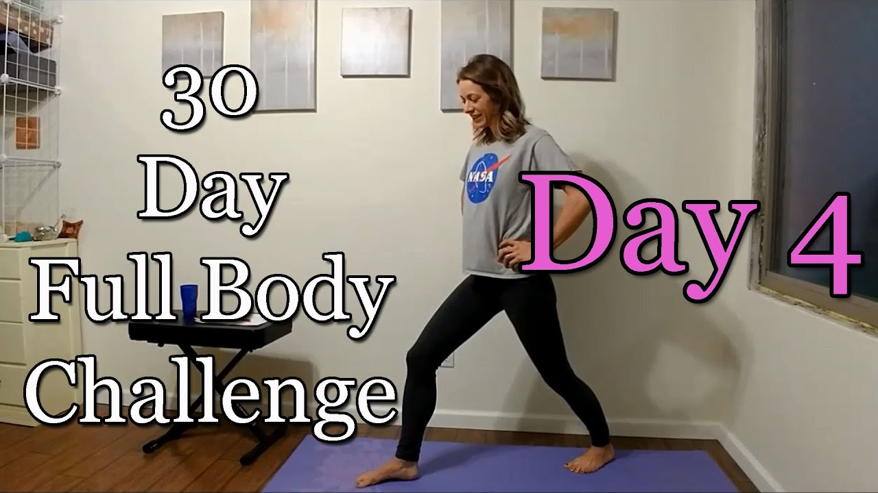 30 Day Full Body Challenge! Day 4 - Arms & Legs - Great Body Weight ...