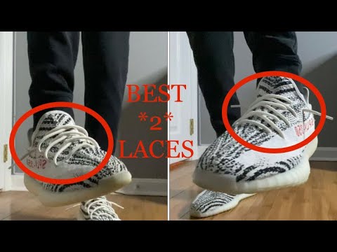 HOW TO LACE YEEZY 350 BOOST *2 STYLES* - YouTube