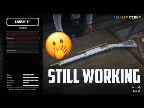 💥WHITE AND GOLD💥 EASY SOLO WHITE AND GOLD BOLT ACTION RIFLE - RED DEAD ...